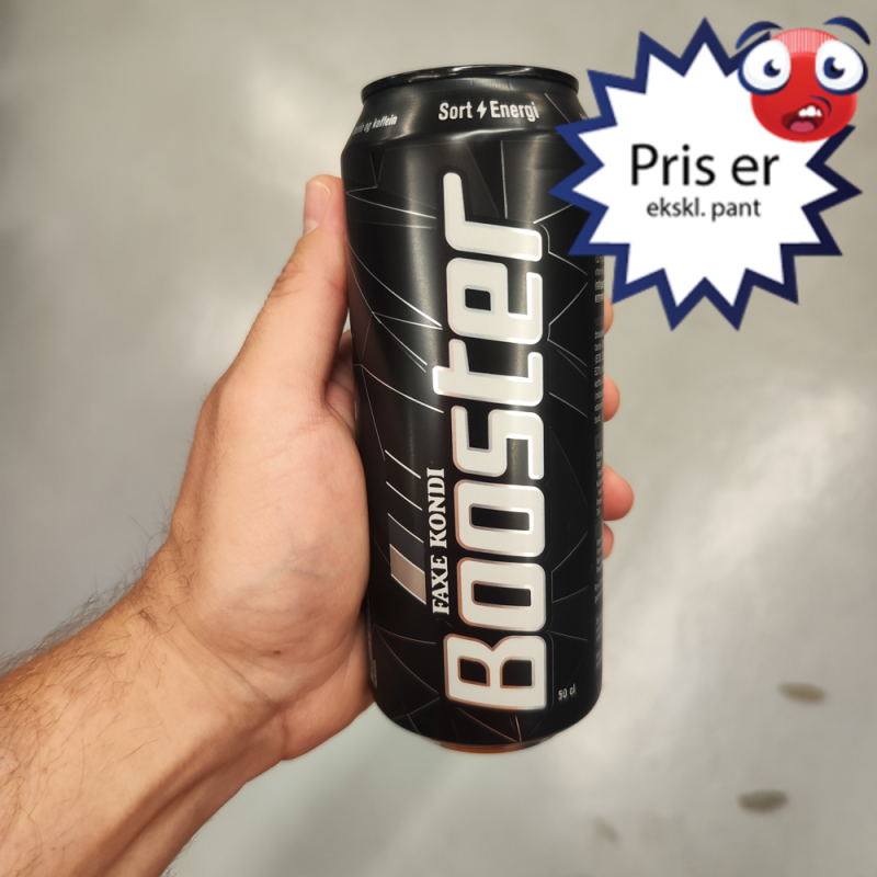 Faxe Kondi Booster, Sort Energi, 24stk