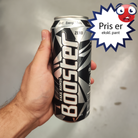 Faxe Kondi Booster, Sort Energi, Zero 24stk